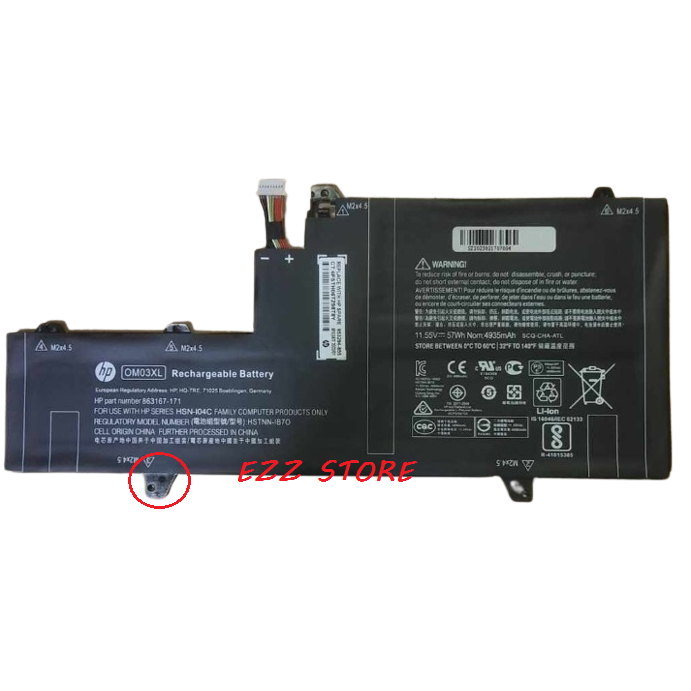 Jual BATERAI BATTERY HP ELITEBOOK X360 1030 G2 OM03XL OM03057XL HSTNN ...