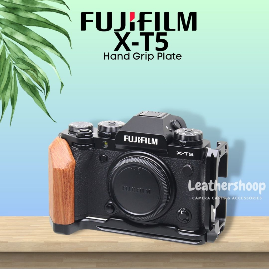 Jual Bracket L Plate Handgrip Fujifilm XT5 Metal & Wood Grip Fuji X-T5 | Shopee Indonesia