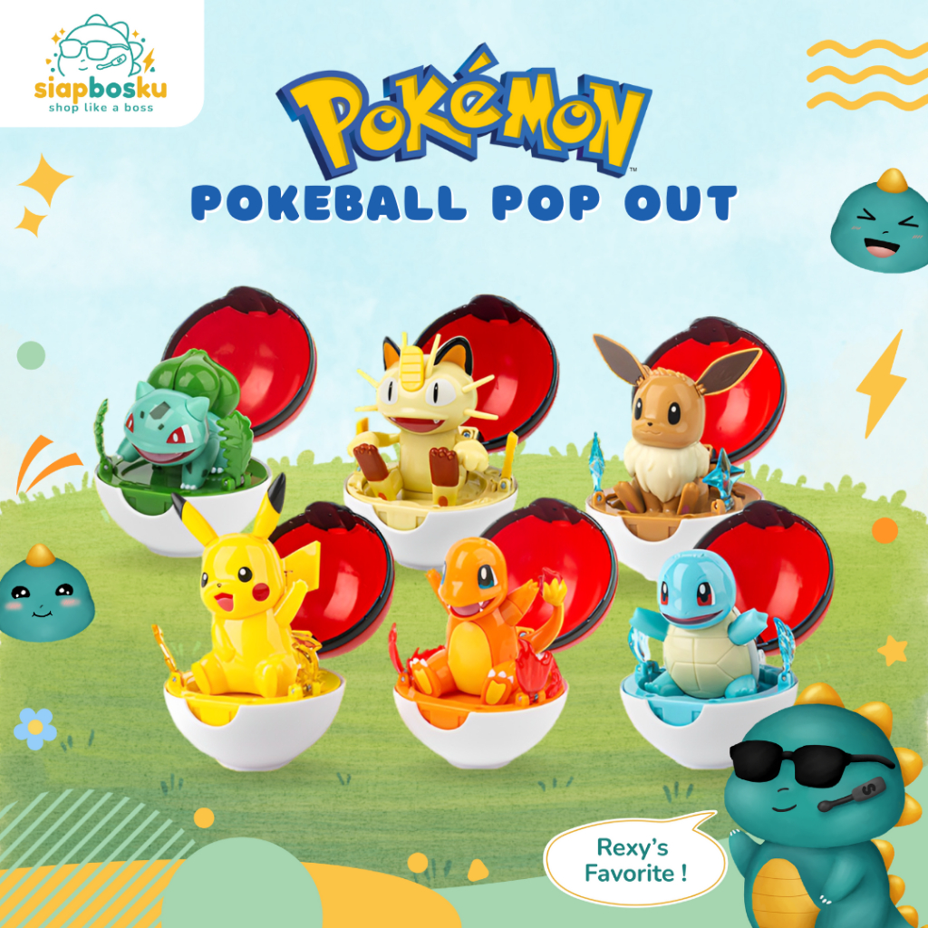 Jual MAINAN POKEMON POKEBALL POP OUT ACTION FIGURE ORIGINAL SET ...