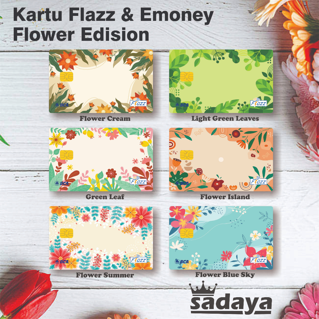 Jual Kartu Flazz BCA Gen 2 Emoney etoll Flower edition E-money Card E ...