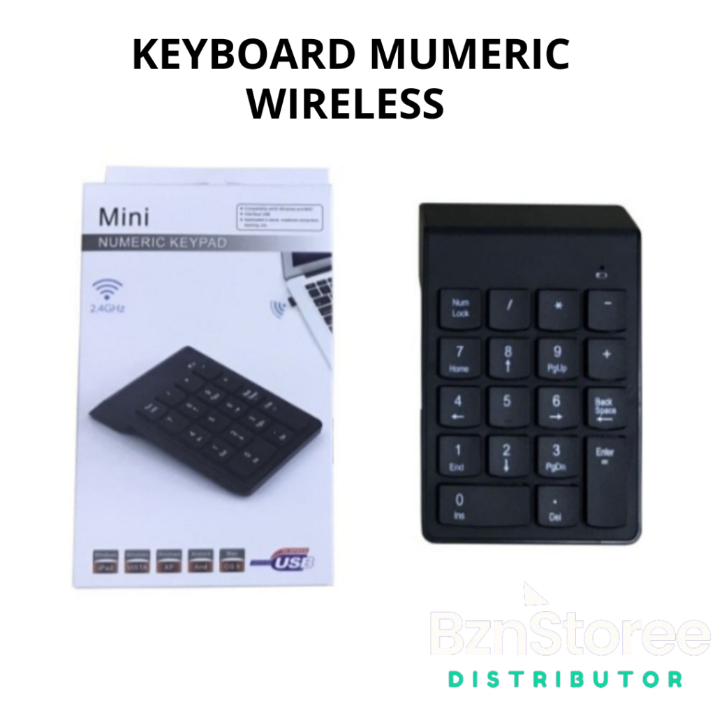 Jual Keypad Numeric Wireless Tombol Nomer Keyboard Angka Keyboard Numeric Wireless Numpad