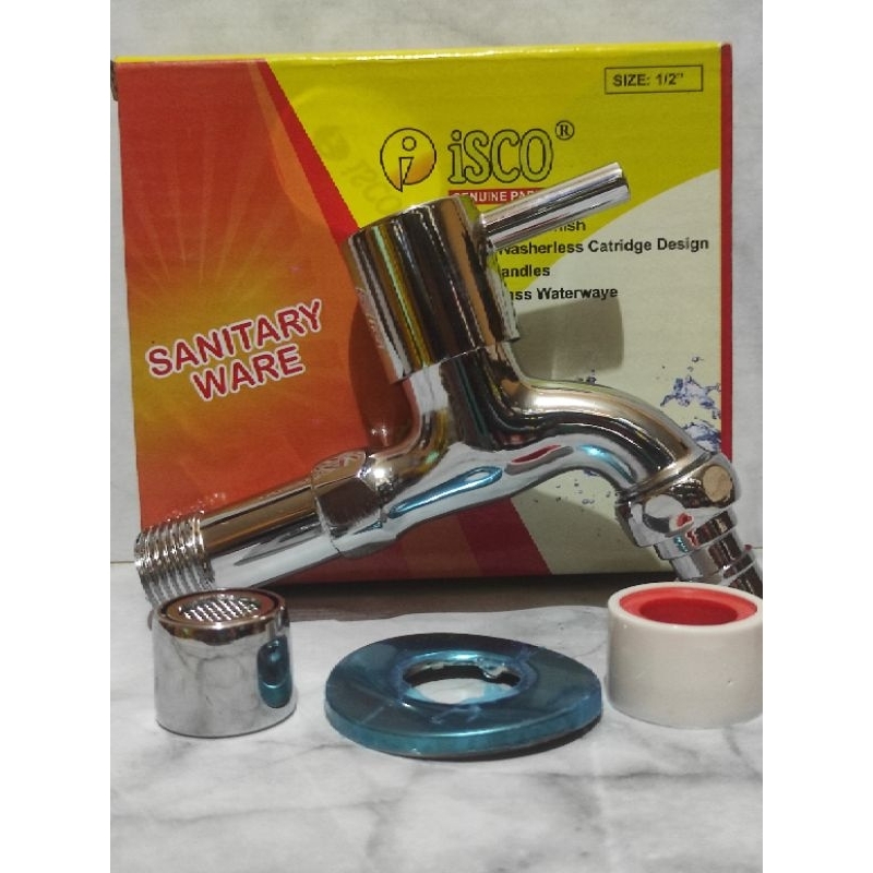 Jual Kran Air tembok Isco 1/2" inch Kran kamar mandi | Shopee Indonesia