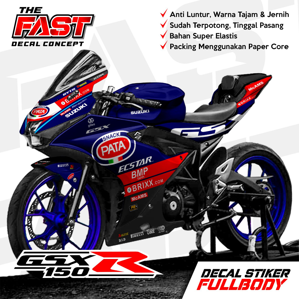Jual TERBARU BISA COD Decal Gsx R150 Full Body Stiker Gsx R150 Full ...