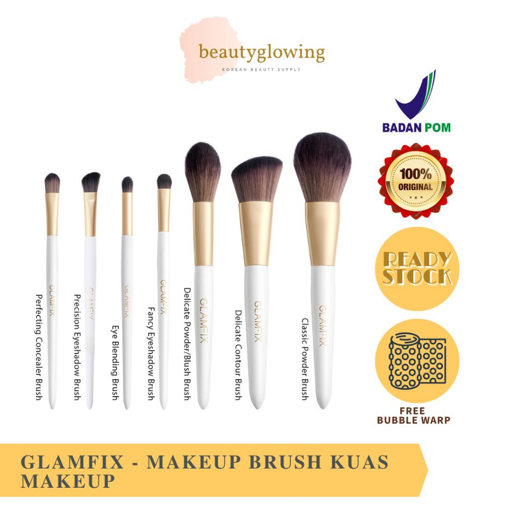 Jual GLAMFIX Makeup Brush KUAS MAKEUP | Classic Powder Brush | Delicate ...