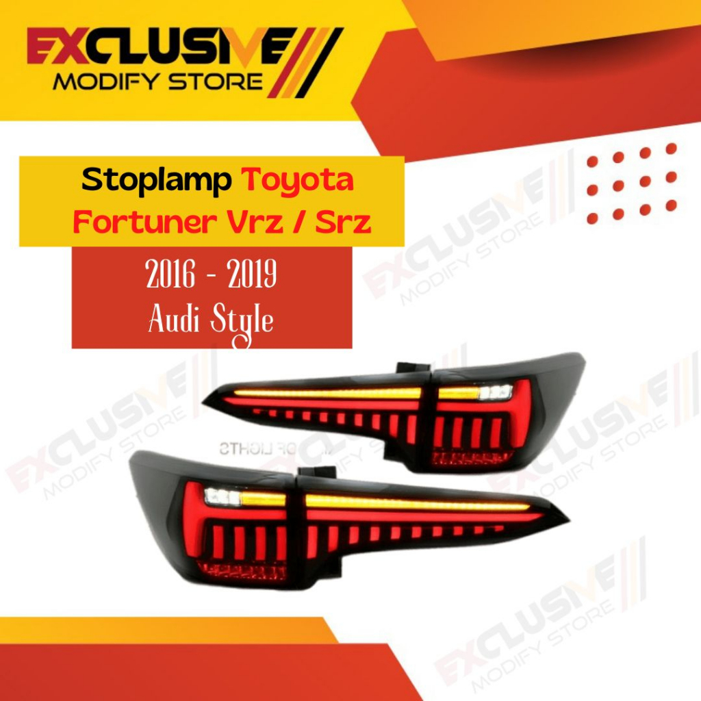 Jual STOP LAMP AFTERMARKET TOYOTA FORTUNER VRZ-SRZ AUDI RS6 STYLE 2016 ...