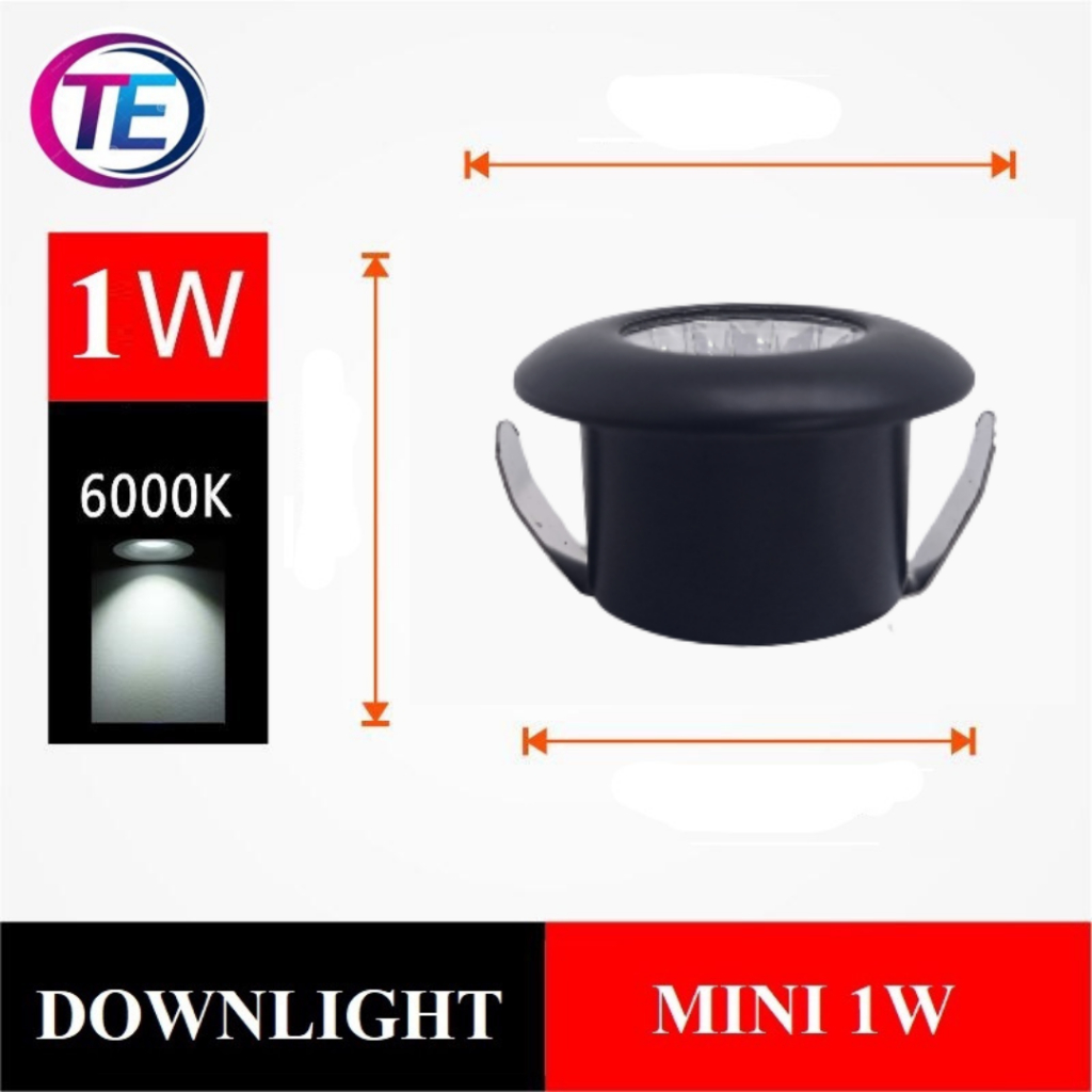 Jual Lampu downlight mini led 1w / spot light plafon spotlight kecil ...