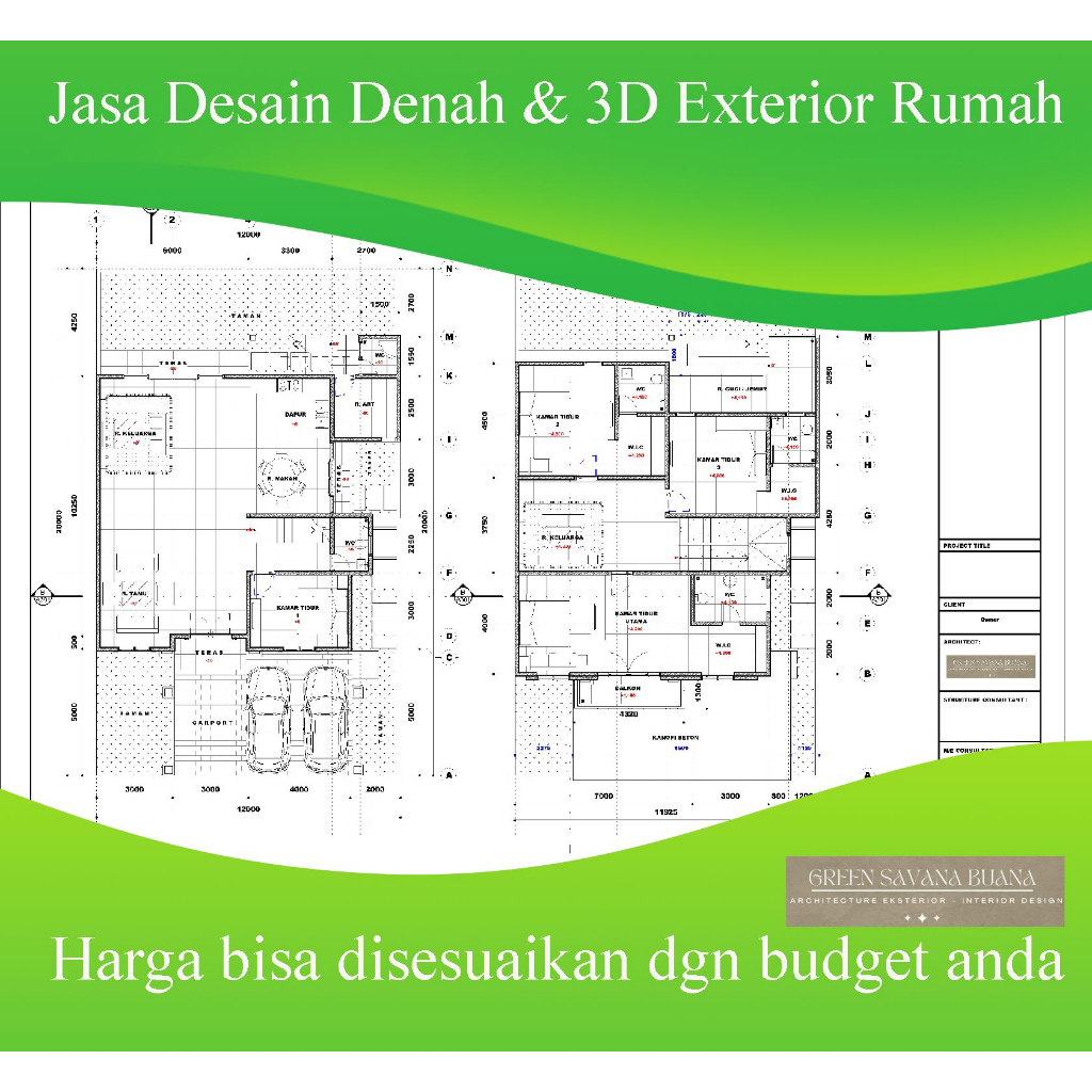 Jual Jasa Desain Gambar Denah Rumah Ruko Kos kosan | Shopee Indonesia
