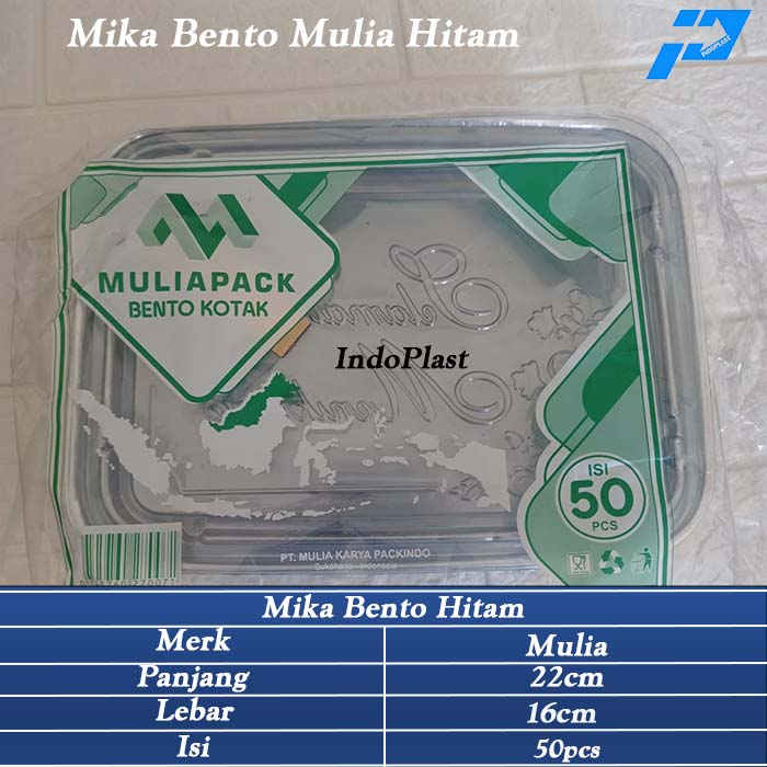 Jual Mika Bento/Lunch Box/Kotak Makan/Mika Bento Mulia HItam | Shopee ...