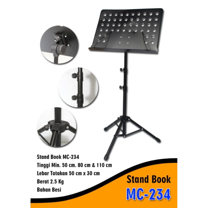 Jual Stand Book Besar / Stand Tatakan Partitur Musik / Bahan Besi ...