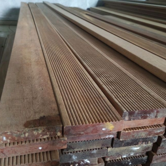 Jual DECKING KAYU MERANTI BATU PAGAR TERAS LANTAI KAYU LEBAR 9 cm x 2 ...