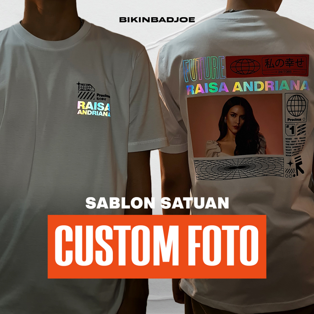 Jual KAOS SABLON SATUAN CUSTOM FOTO (NYALA REFLECTIVE RAINBOW) | Shopee ... Jual KAOS SABLON SATUAN CUSTOM FOTO (NYALA REFLECTIVE RAINBOW) | Shopee ...