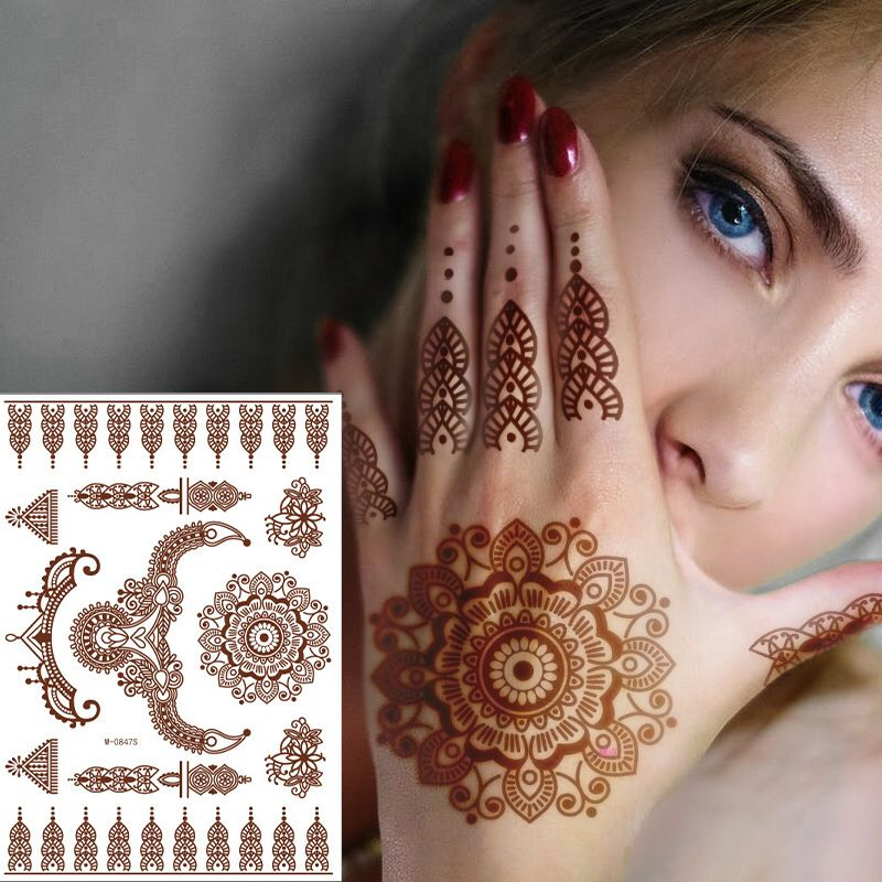 Jual Henna Instan Maroon Hena Tatoo Tattoo Pengantin Hena Wedding ...