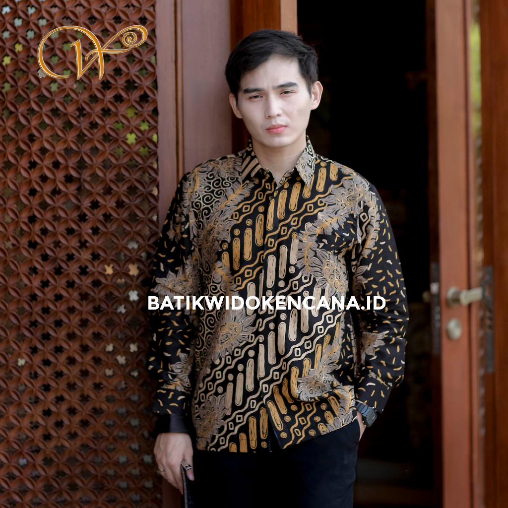 Jual Batikwidokencana - Kemeja Batik Abstrak - Motif Lereng Krayon ...
