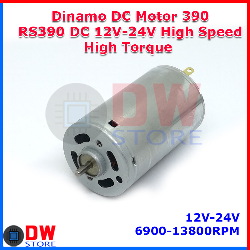 Jual Dinamo DC Motor RS390 RS 390 DC12V-24V High RPM Speed Torque | Shopee Indonesia