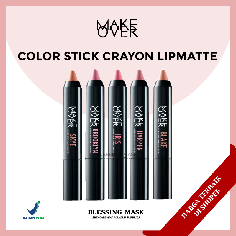 Jual MAKE OVER Color Stick Matte Crayon 2.6 g - Lipstick Matte ...