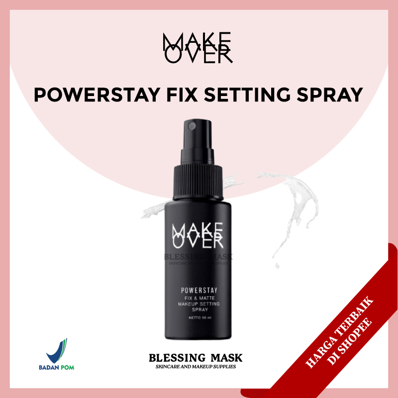 Jual MAKE OVER Powerstay Fix & Matte Makeup Setting Spray 50mL ...