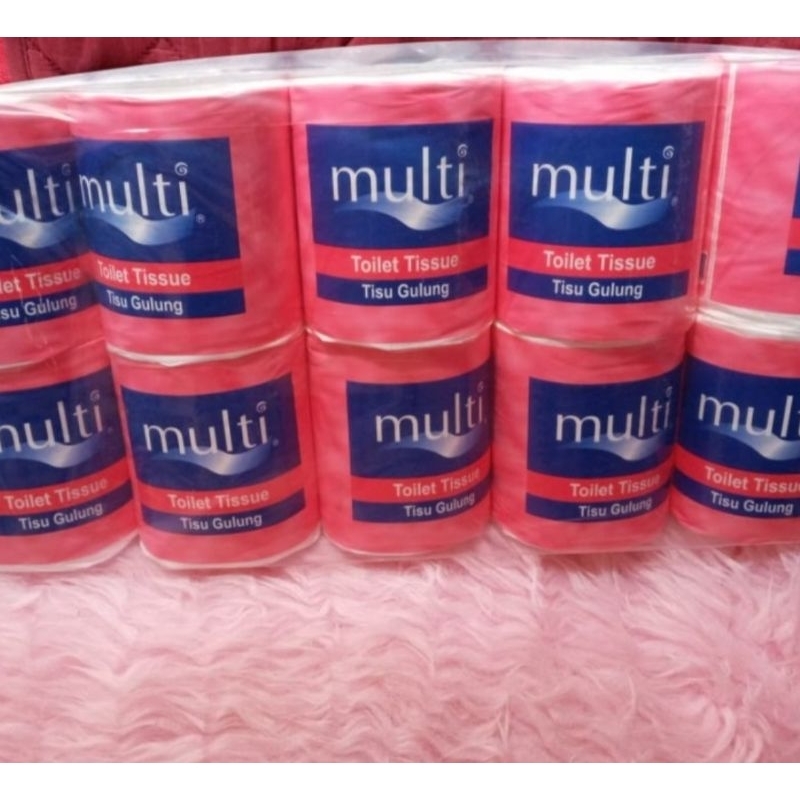 Jual ( PAKET 10 roll ) Tissue MULTI Roll Toilet / Bathroom ada karton tengah | Shopee Indonesia