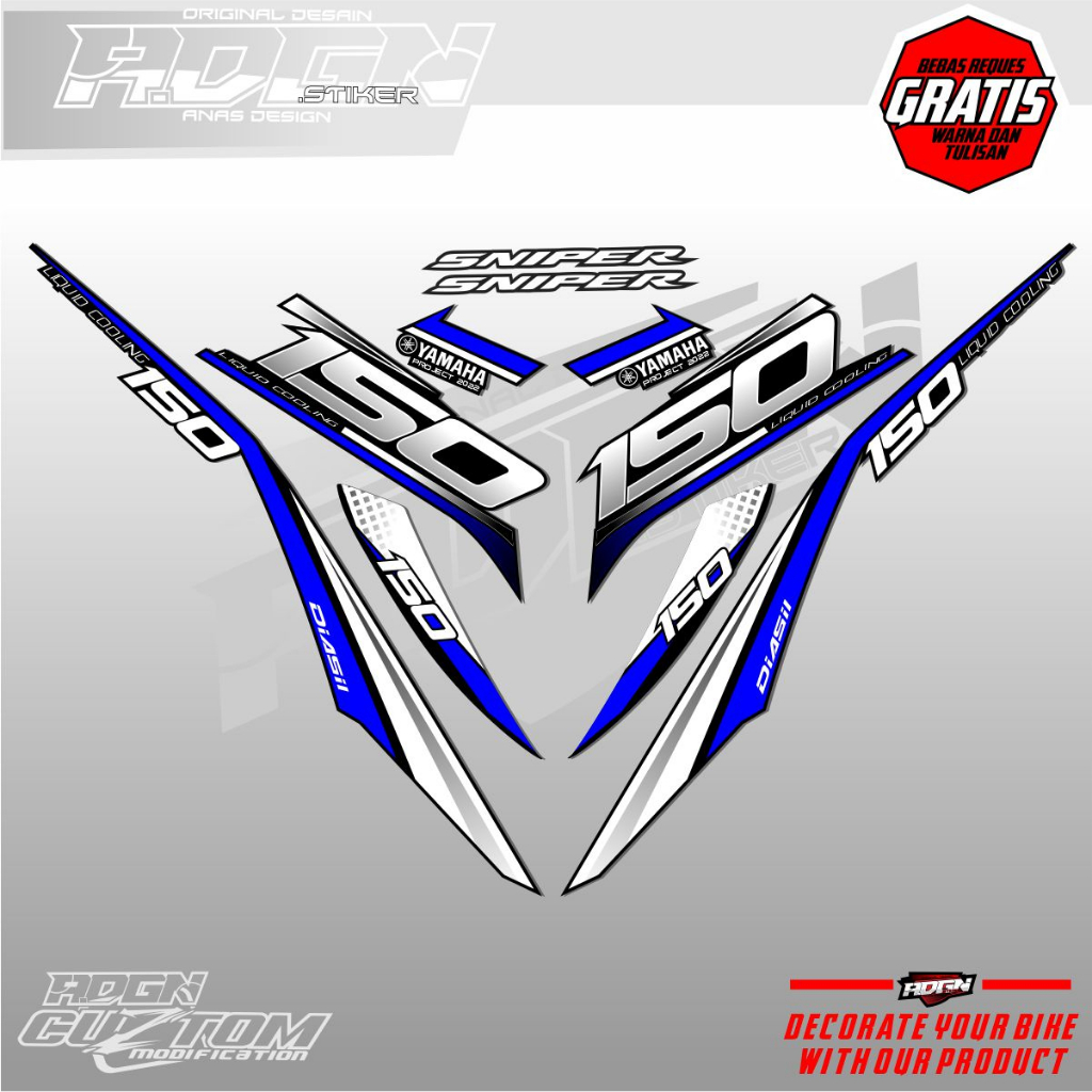 Jual striping mx king custom y15zr sniper exciter | Shopee Indonesia
