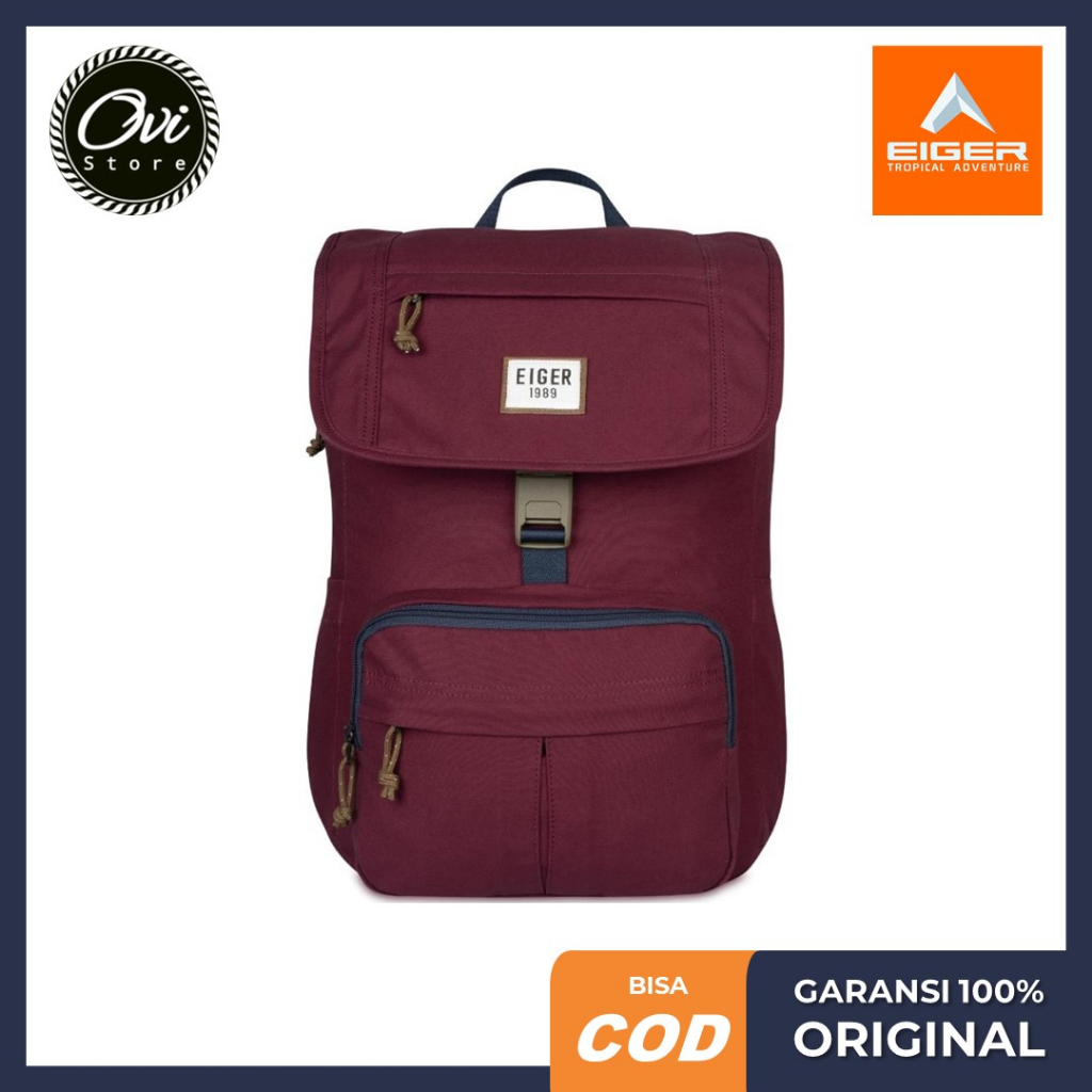 Jual EIGER1989 X-Caravel Canvas 20L Woman Laptop Backpack Tas Ransel ...