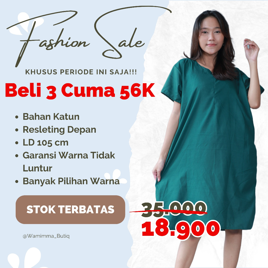 Jual Daster Polos Busui Daster Busui Resleting Daster Polos Kekinian ...