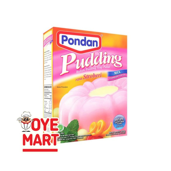 Jual PONDAN PUDDING MASAK RASA STROBERI MIX / STRAWBERRY FLAVOUR 200GR ...
