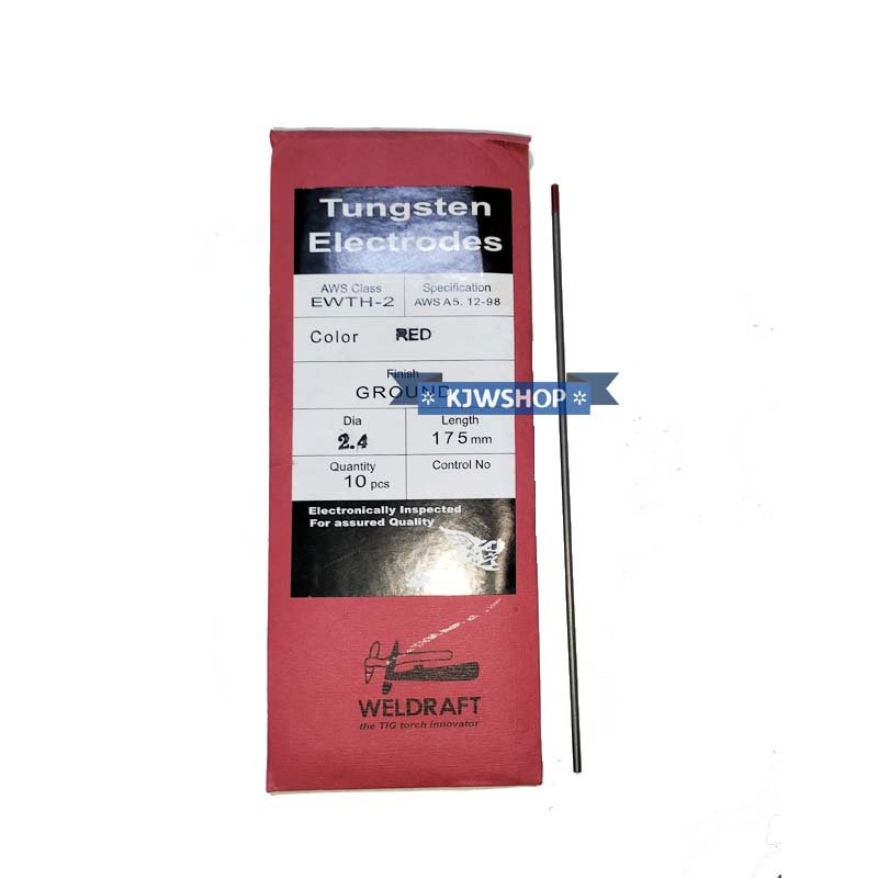 Jual Tungsten Electrodes 2.4mm Tungsten Jarum Las Argon Stainless 2.4 ...