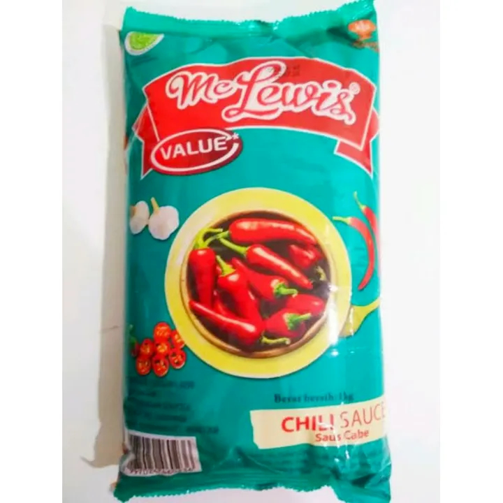 Jual Mc Lewis Saos SAMBAL ASLI 1 kg / CHILI SAUCE Mc Lewis 1KG - MC ...