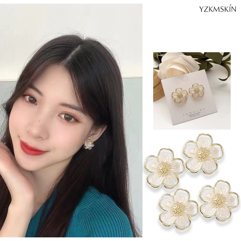 Jual Anting Bunga Model Juntai Bunga Hias Kristal erlian Imitasi Gaya ...