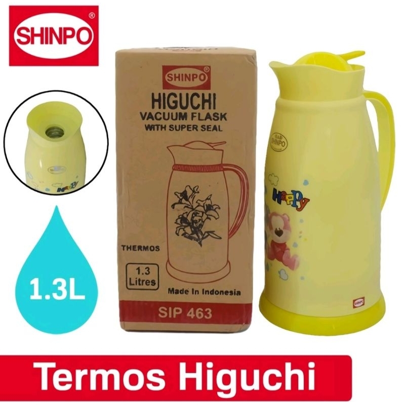 Jual SHINPO Termos Air Panas & Dingin 1.3 Liter Thermos Higuchi Vacuum ...