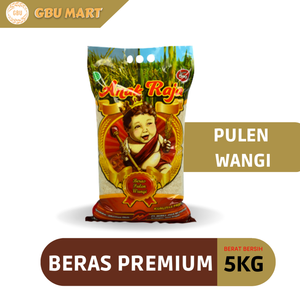 Jual Beras Pulen Wangi cap Anak Raja [5 KG] | Shopee Indonesia