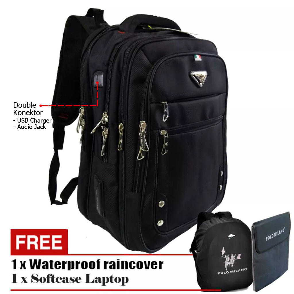 Jual [JURAGAN TAS] POLO MILANO BACKPACK PRIA IMPORT TAS PRIA TAS RANSEL ...