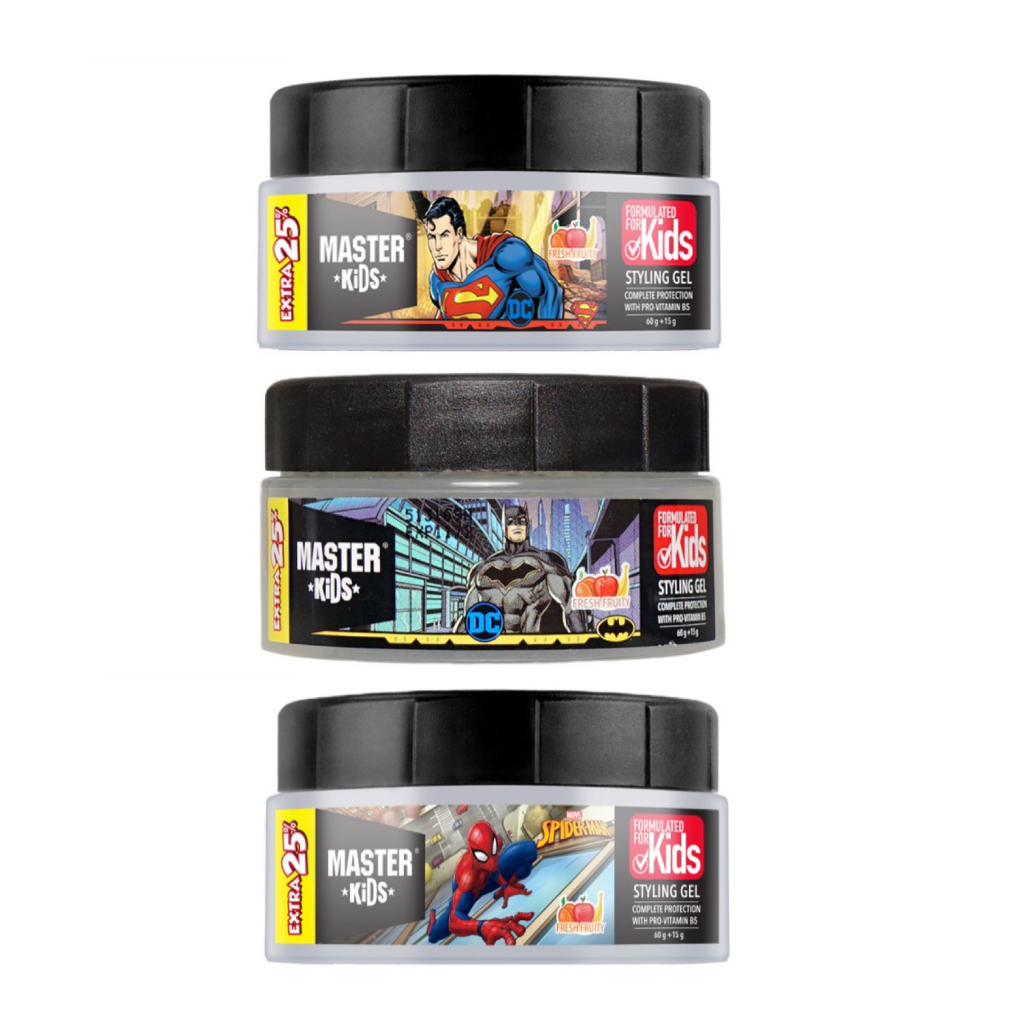 Jual Master Kids Hair Styling Gel Superhero 75g | Shopee Indonesia