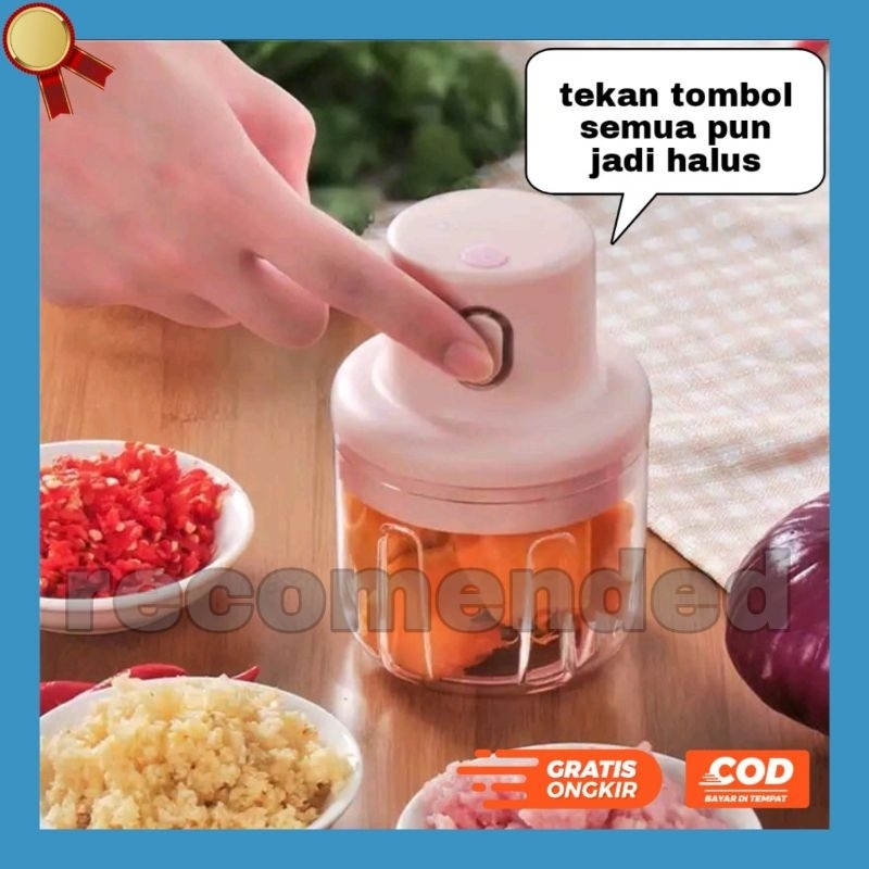 Jual mini food chopper , blender tarik , blender mini portable | Shopee ...