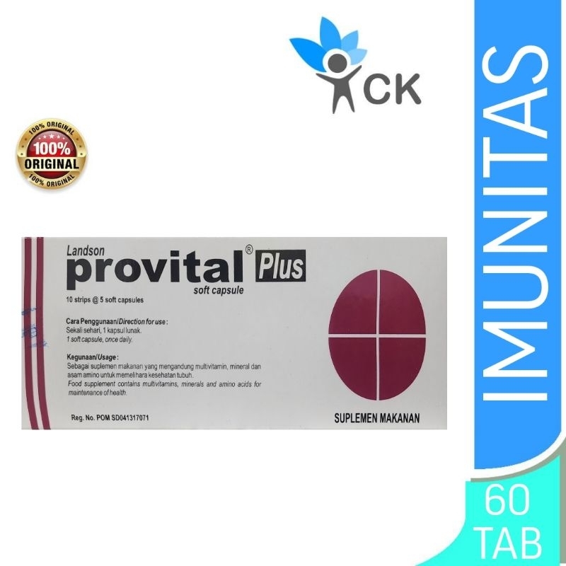 Jual PROVITAL PLUS BOX @ 50 SOFT GEL, PENINGKAT DAYA TAHAN TUBUH ...