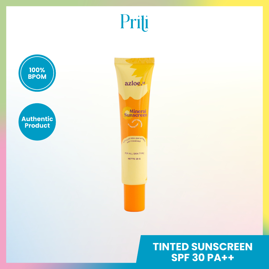 Jual AZLOE Daily Sunscreen UV Protection SPF 30 PA+++ | Tinted ...