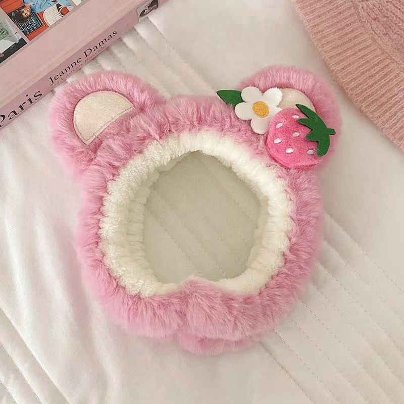 Jual COD ️Bando Lotso Karakter Telinga Bear Lucu Korea Beruang Stroberi ...