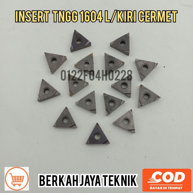 Jual Insert Bubut Tipe : tngg 1604 L Cermet Cocok Untuk Material Keras ...