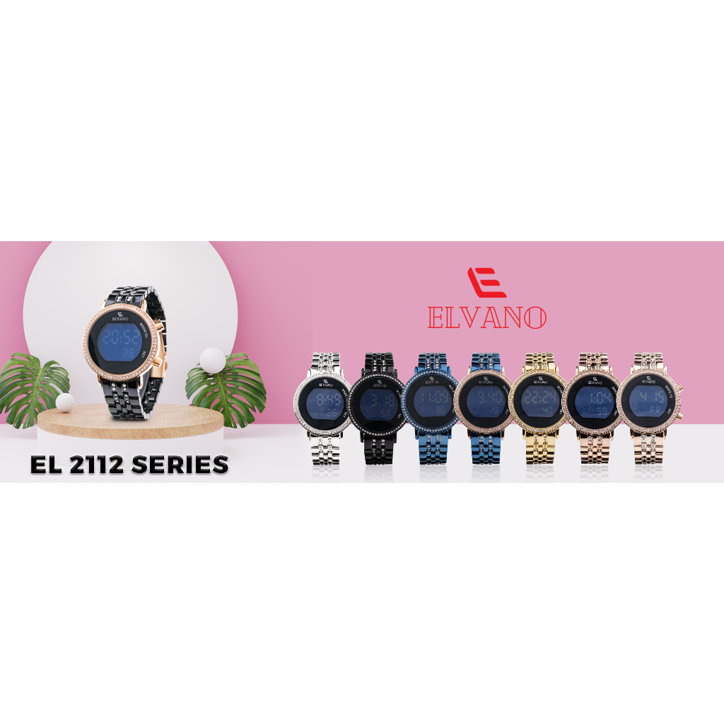 Jual ELVANO Women's Watches EL2112 Series | Shopee Indonesia
