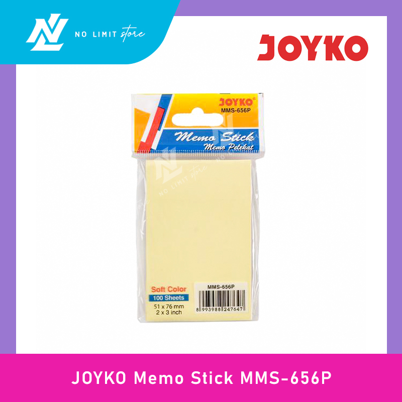 Jual JOYKO Sticky Note - Kertas Memo - Memo Stick Joyko MMS 656P - MMS ...