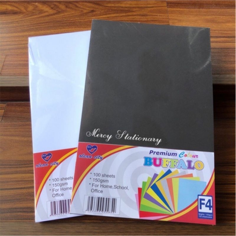 Jual Kertas Cover Buffalo Polos F4 Warna Hitam isi 10 Lembar | Shopee ...