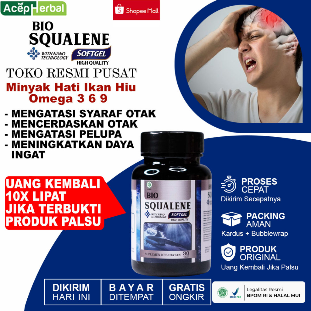 Jual Obat Syaraf Otak Masalah Dengan Otak Migran Sering Pusing Penambah ...