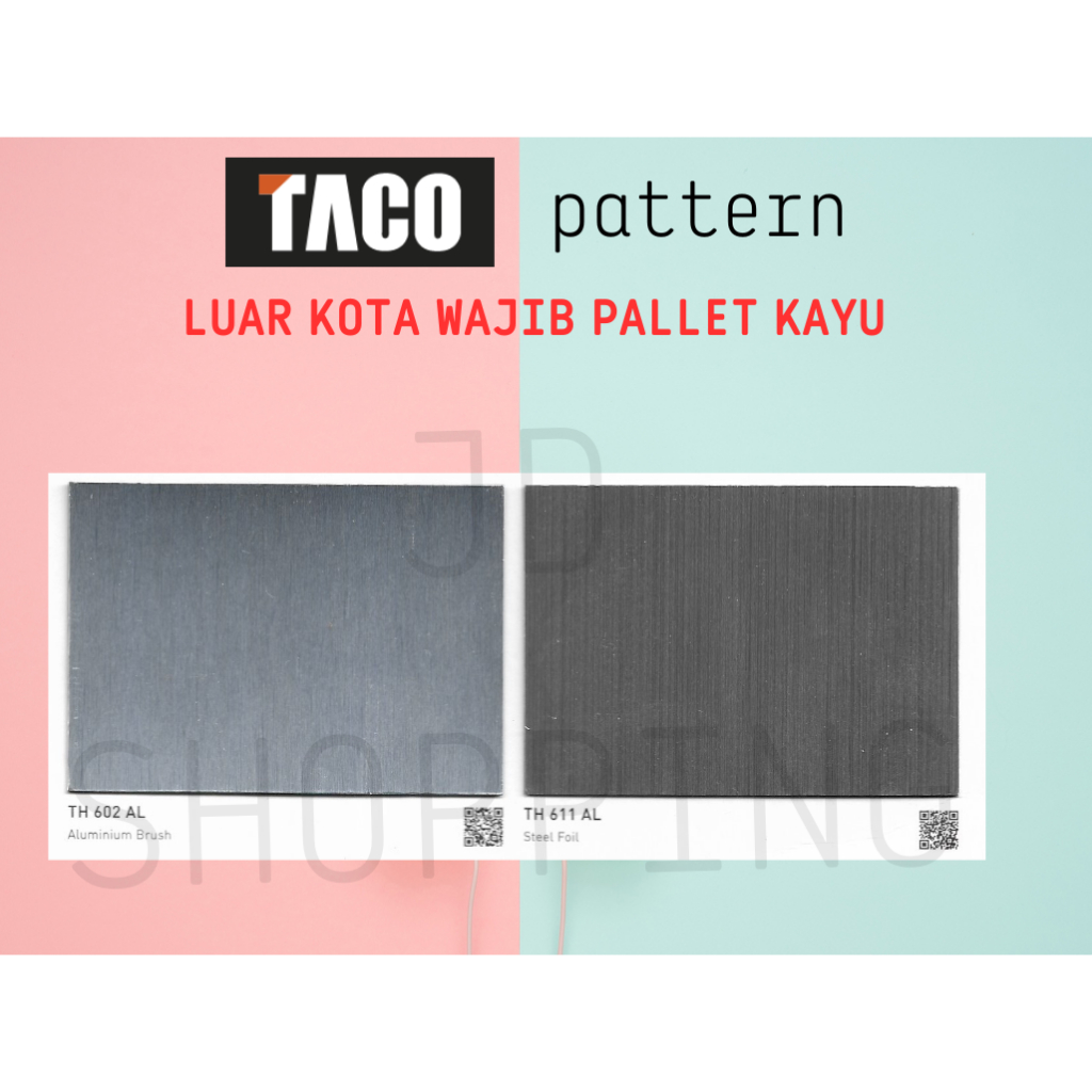 Jual (LUAR KOTA WAJIB PALLET KAYU) HPL TACO PATTERN ALUMINIUM KODE TH ...