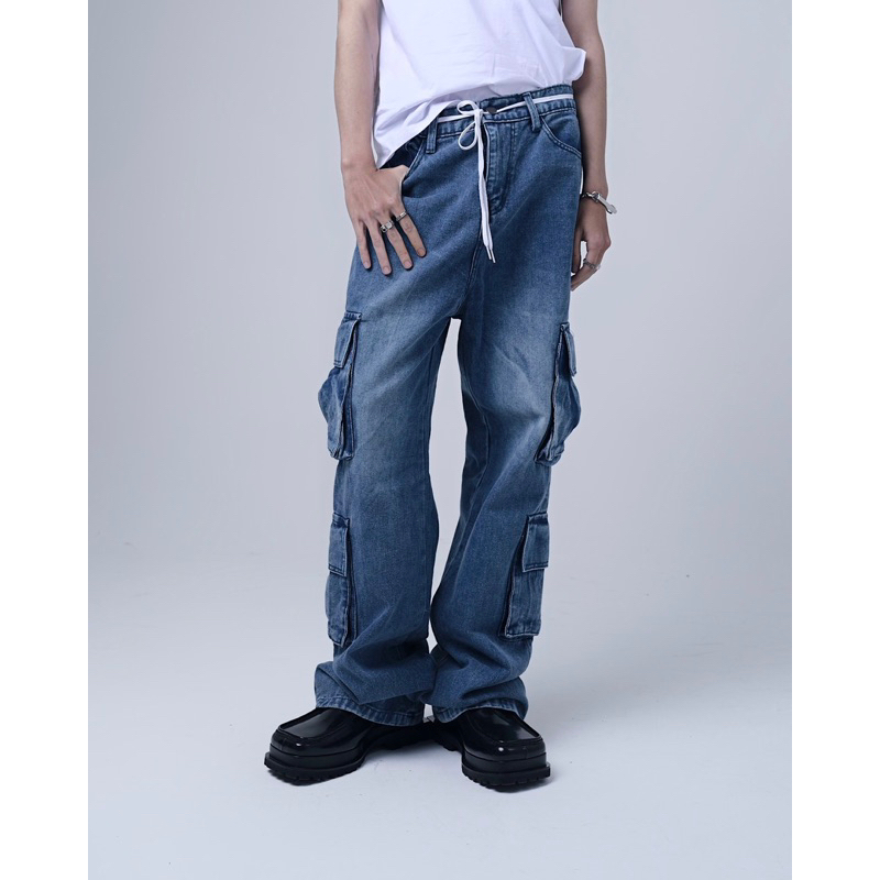 Jual DOUBLE POCKET DENIM PANTS | Shopee Indonesia