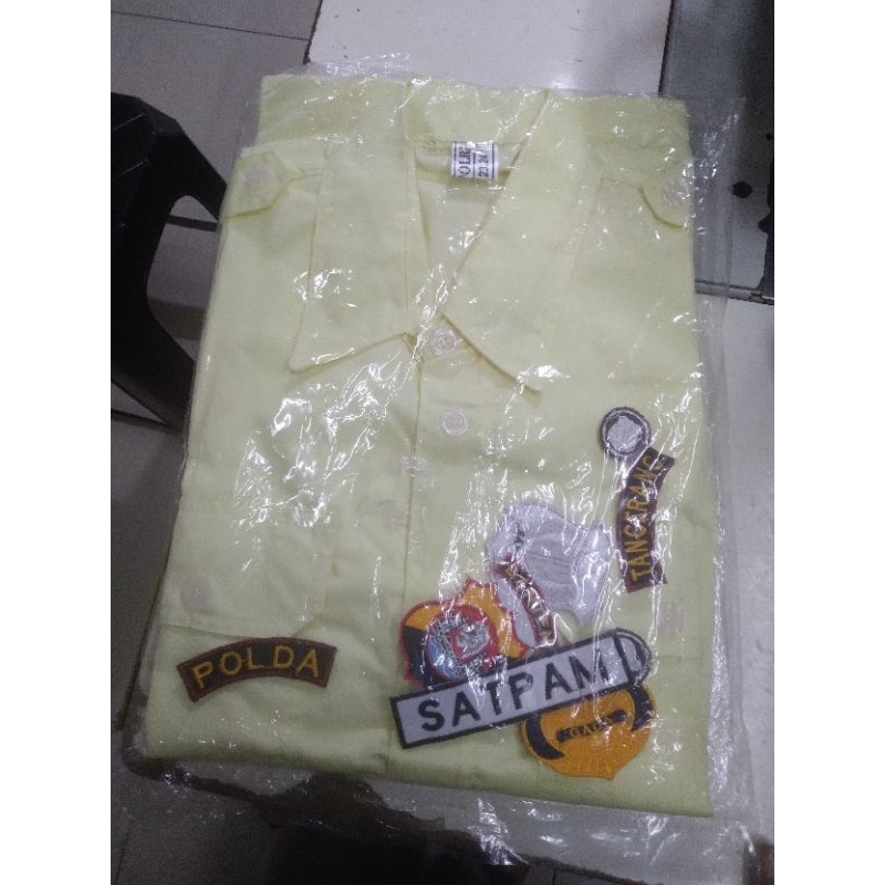 Jual SERAGAM SATPAM PDH BAJU +FULL ATRIBUT BORDIR | Shopee Indonesia