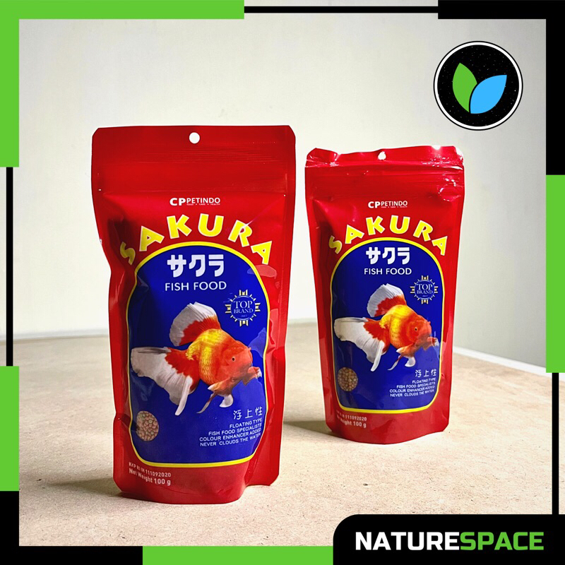 Jual MAKANAN IKAN / FISH FOOD “SAKURA” 100gr (sangat cocok untuk ika ...