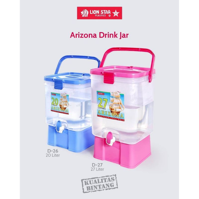Jual Arizona Drink Jar 20 liter Lion Star / Dispenser Tempat Air Minum | Shopee Indonesia