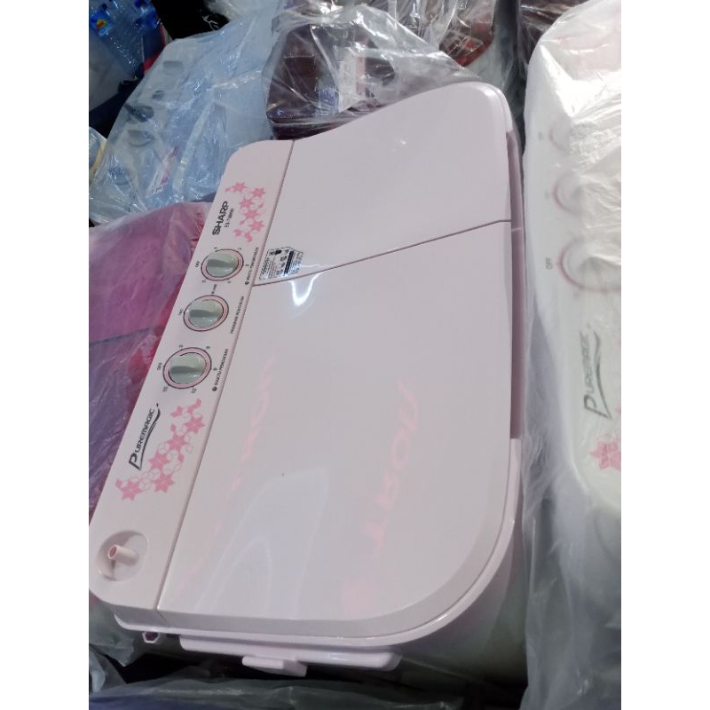 Jual MESIN CUCI SHARP EST 90 MW MANUAL 2 TABUNG | Shopee Indonesia