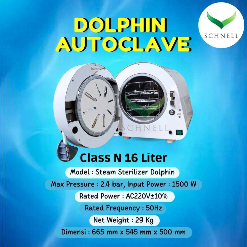 Jual Dolphin Autoclave Steam Sterillizer Class N DO11 - 16 Ltr | Shopee ...