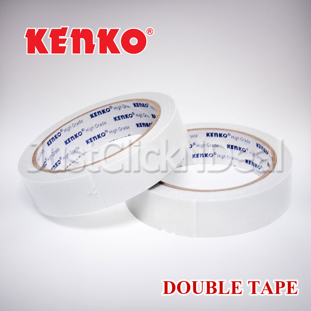 Jual Kenko Double Tape 6 12 24 48 mm 15 Yard Isolasi Dobel Tip 2 Sisi ...