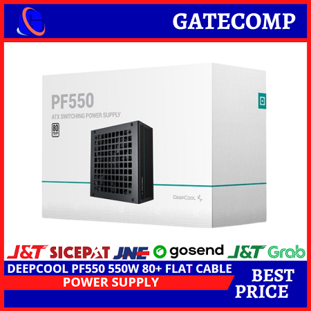 Jual PSU / Power Supply DEEPCOOL PF550 550W 80+ FLAT CABLE | Shopee ...